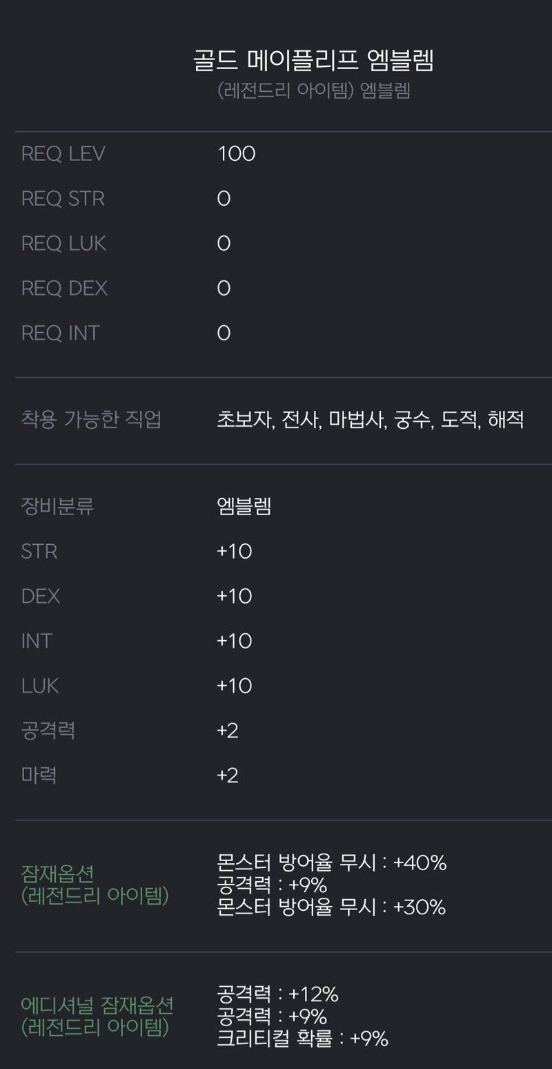 메이플스토리 인벤 듀블 템진단 부탁드립니다ㅜㅜ 60층 목표 메이플스토리 인벤 도적 직업게시판