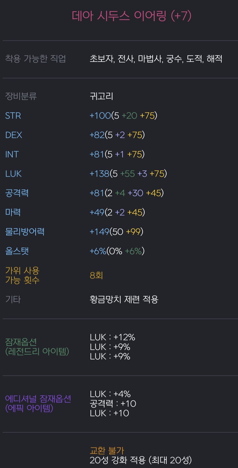 메이플스토리 인벤 듀블 템진단 부탁드립니다ㅜㅜ 60층 목표 메이플스토리 인벤 도적 직업게시판