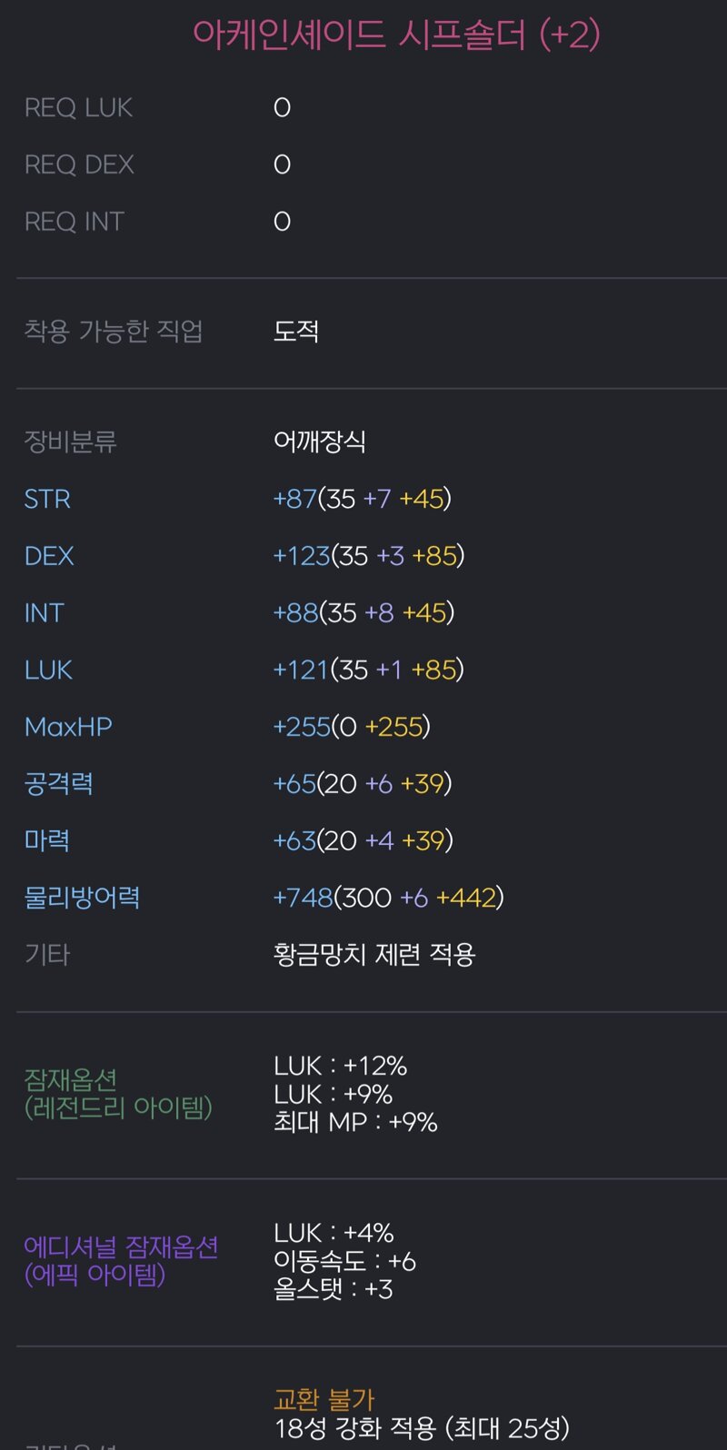 메이플스토리 인벤 듀블 템진단 부탁드립니다ㅜㅜ 60층 목표 메이플스토리 인벤 도적 직업게시판