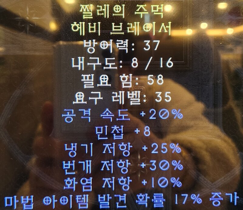 레어장갑인데 용도가 어찌 될까요 디아블로2 암살자 게시판 디아블로2 인벤