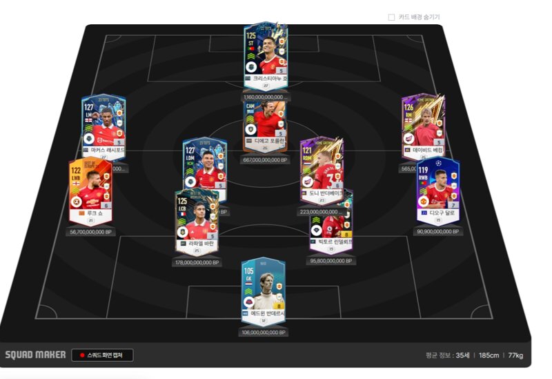 Fc 온라인 인벤 맨유 팀 평가 Fc 온라인 인벤 팀전술 평가 상담 게시판