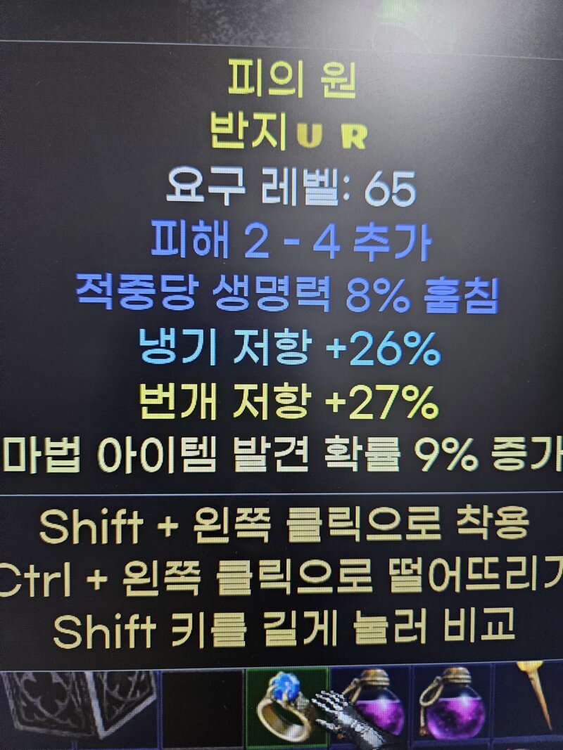 드림 피스트딘이 쓸만한 반지인가요 디아블로2 자유 게시판 디아블로2 인벤