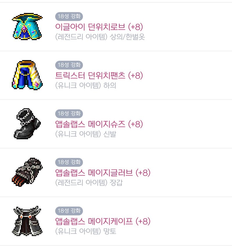 메이플스토리 인벤 내실 좀 되면 18성 유니크 둘둘 해방되지않음 메이플스토리 인벤 자유게시판