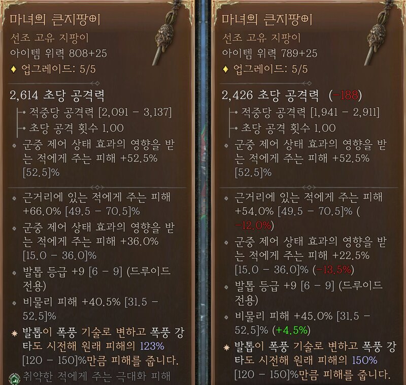 디아블로4 인벤 마녀지팡이 비교해주세요 ㅠㅠ 디아블로4 인벤 드루이드 게시판