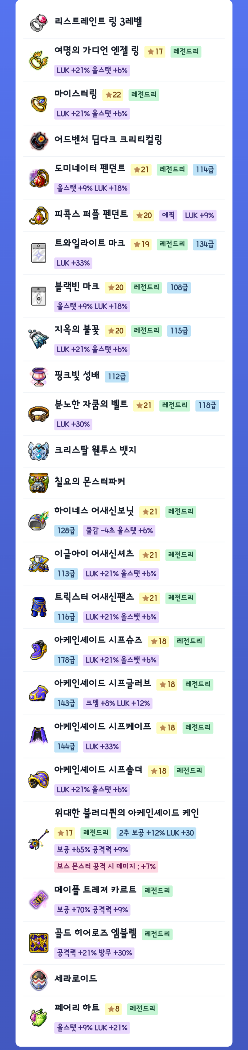 메이플스토리 인벤 스펙업 조언 해주실분 메이플스토리 인벤 리부트 게시판