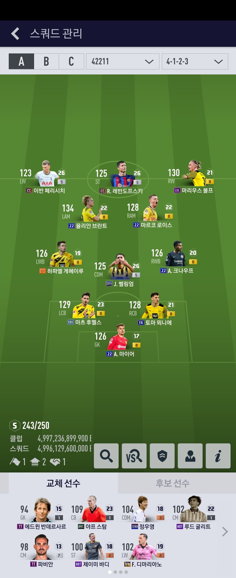 Fc 온라인 인벤 5조 돌문 팀 평가 부탁드립니다 Fc 온라인 인벤 팀전술 평가 상담 게시판