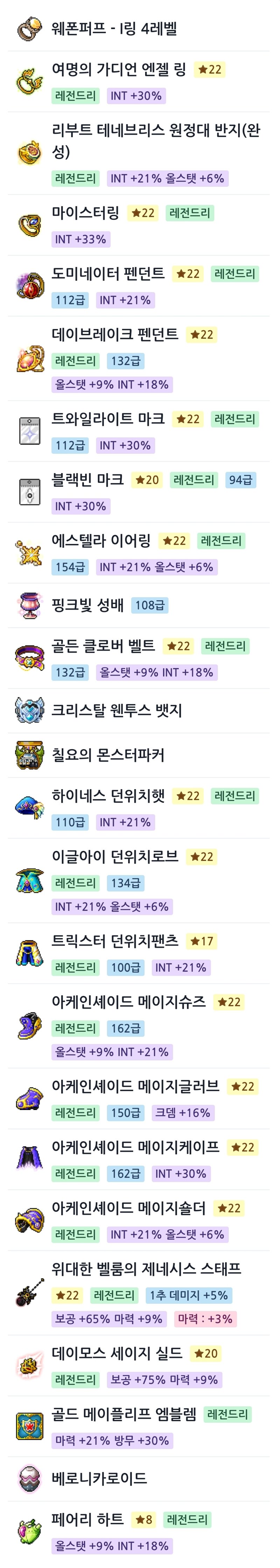 메이플스토리 인벤 템 이제 뭐 손볼까여 메이플스토리 인벤 리부트 게시판