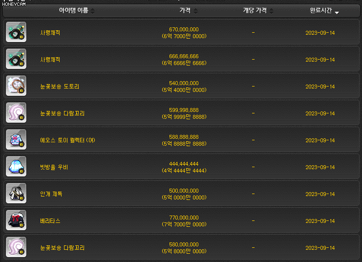 메이플스토리 인벤 : 방금 팔린 블랙 라벨들 - 메이플스토리 인벤 자유게시판