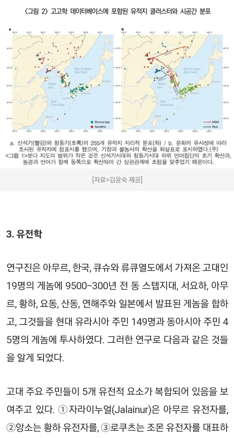 웹진 인벤 한국어의 기원과 전파 학설중 최신판 오픈이슈갤러리