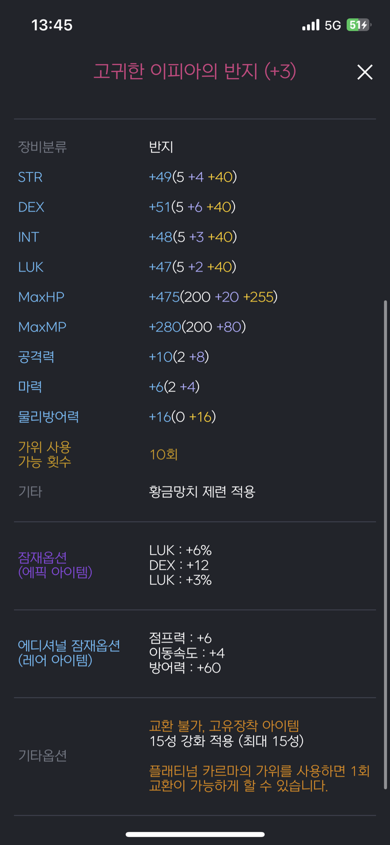 메이플스토리 인벤 보스때 반지 뭐 껴야 할까요 메이플스토리 인벤 도적 직업게시판