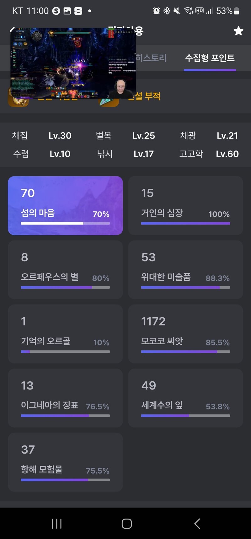 로스트아크 인벤 템진단 내실진단 진로 알려주실분 로스트아크 인벤 건슬링어 게시판