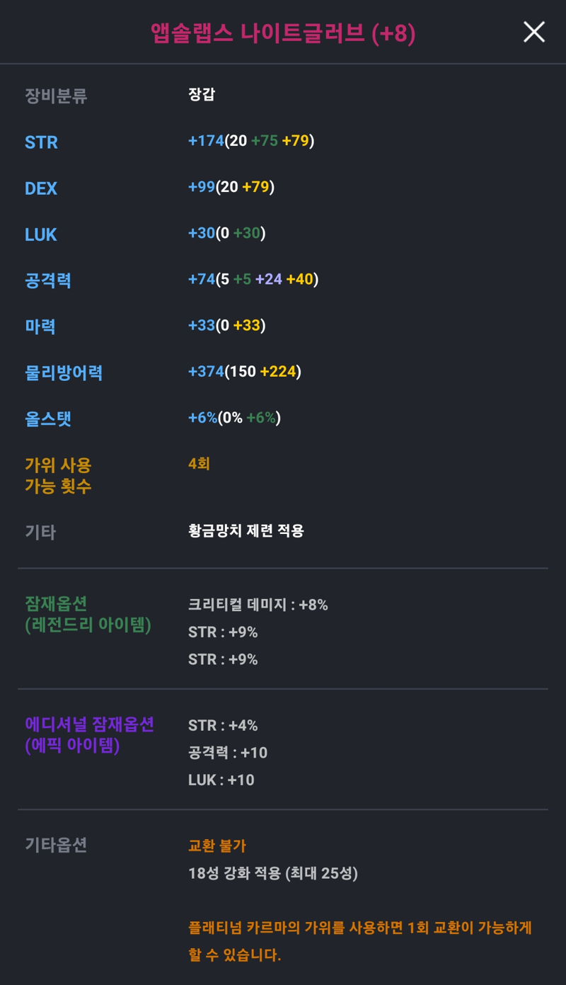 메이플스토리 인벤 리퐁핵때는 이정도 크뎀장갑이 50억이었는데 메이플스토리 인벤 자유게시판