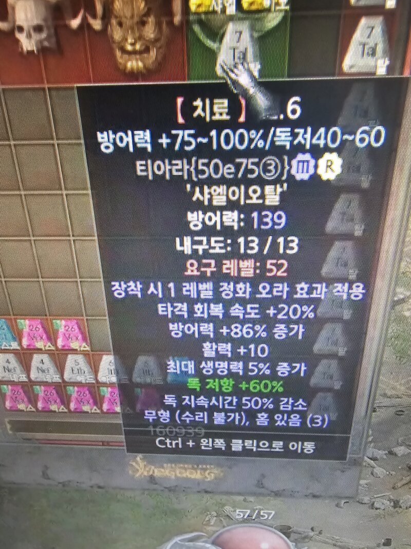 스탠에 가져갈 치료 뚜껑 완료 디아블로2 자유 게시판 디아블로2 인벤