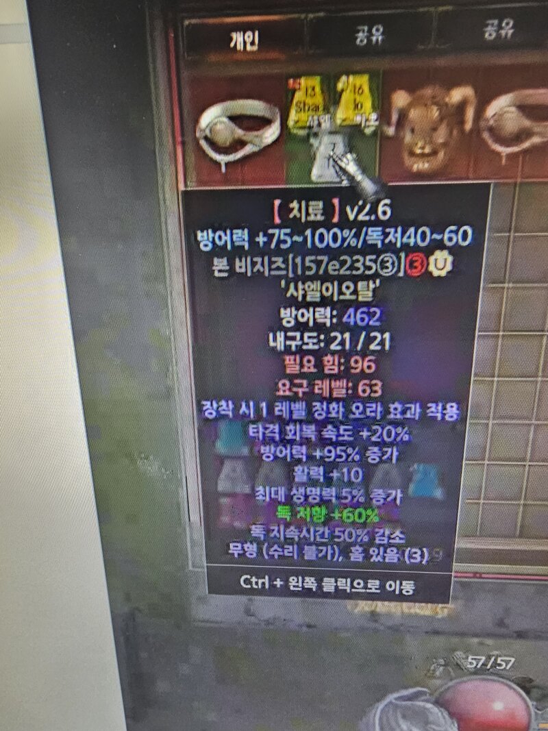 스탠에 가져갈 치료 뚜껑 완료 디아블로2 자유 게시판 디아블로2 인벤