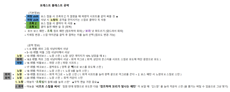메이플스토리 인벤 포레스트 블래스트 공략 요약 메이플스토리 인벤 팁과노하우 게시판
