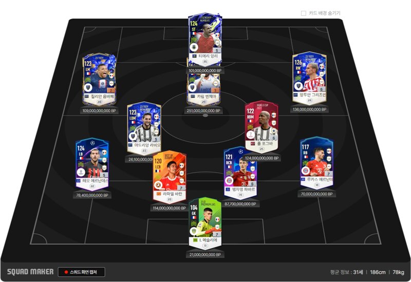 Fc 온라인 인벤 1조 스쿼드 추천부탁드립니다 ㅠㅠ Fc 온라인 인벤 팀전술 평가 상담 게시판