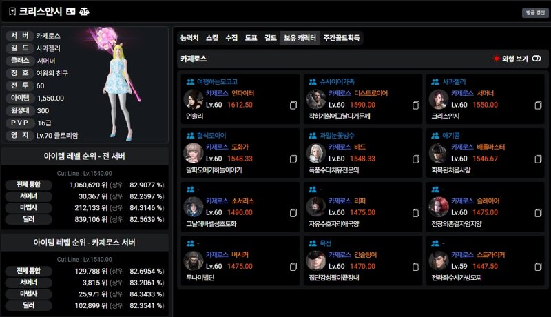 로스트아크 인벤 노양겔 쌀먹 크리스얀시 길드 사과젤리 박제 로스트아크 인벤 서버 사건사고 게시판
