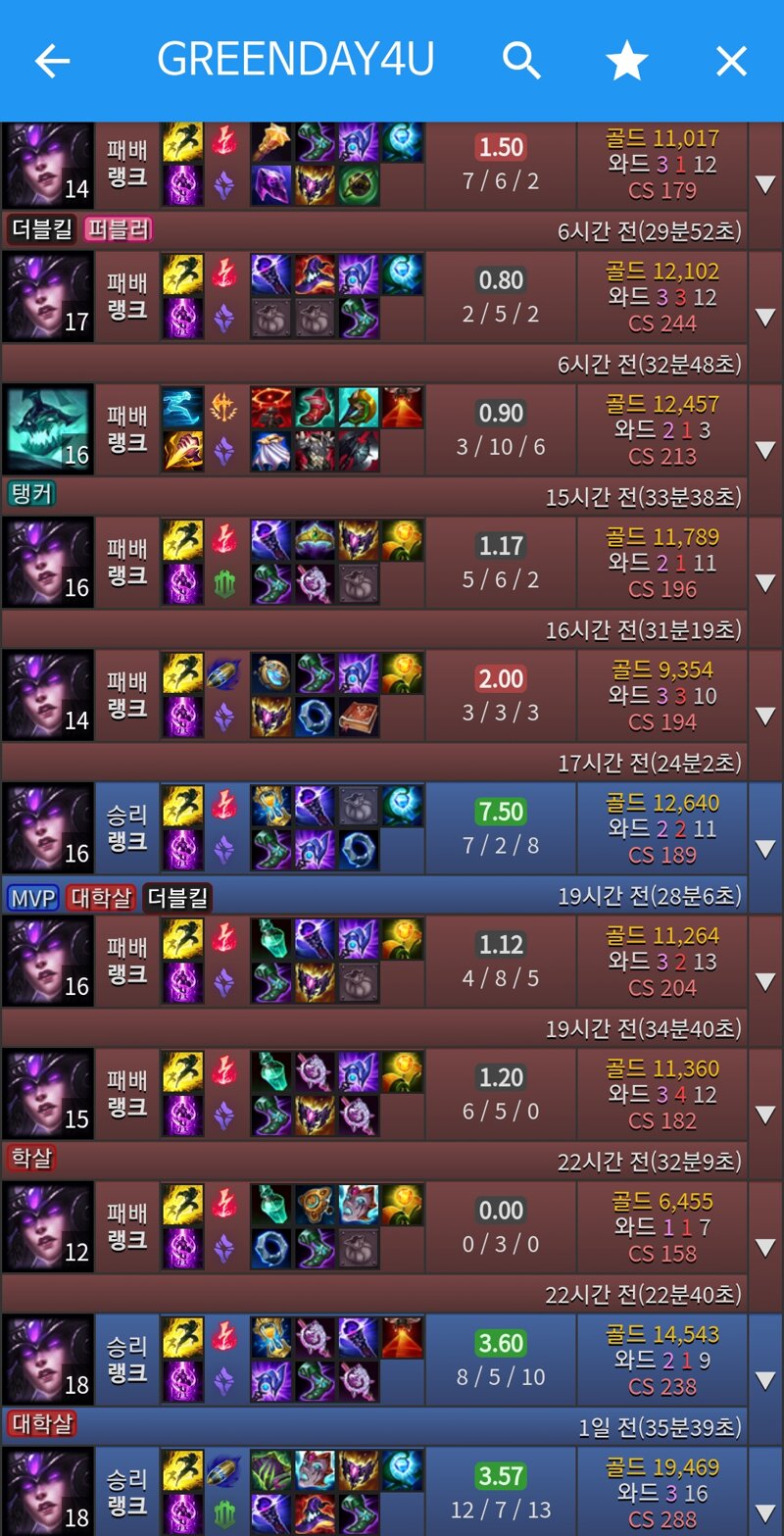 리그오브레전드 인벤 개같이 멸망 상처뿐인 전적 ㅠㅇㅠ Lol 미드 게시판
