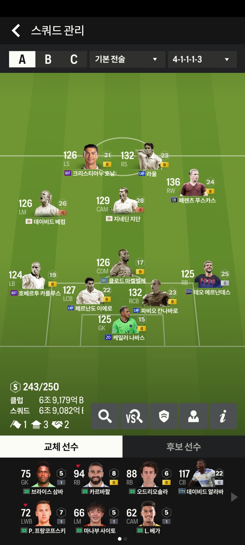 Fc 온라인 인벤 6조 레알인데 급여가 많이 남네요 보완점 추천 부탁드려요 Fc 온라인 인벤 자유게시판