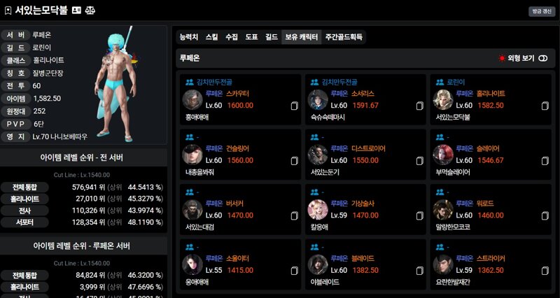 로스트아크 인벤 루페온서버 하브3관 정신병자 서있는모닥불본캐흥애애애 로스트아크 인벤 서버 사건사고 게시판