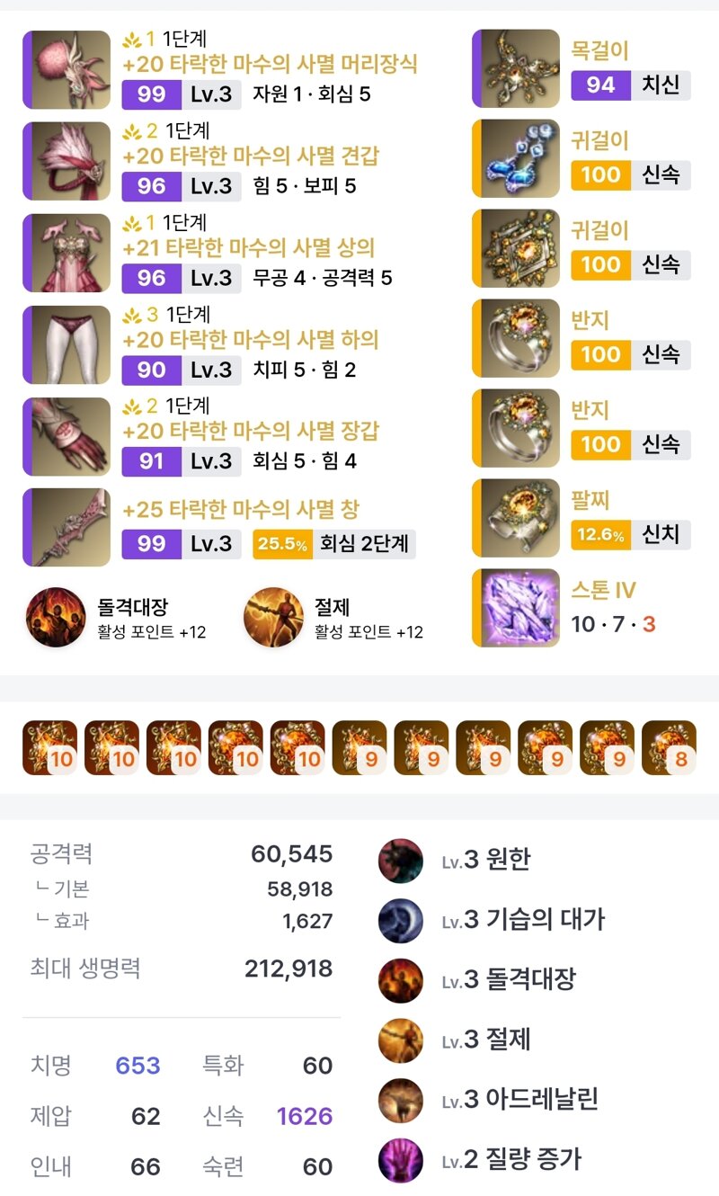 로스트아크 인벤 무기만렙 기념 Dps측정 로스트아크 인벤 창술사 게시판