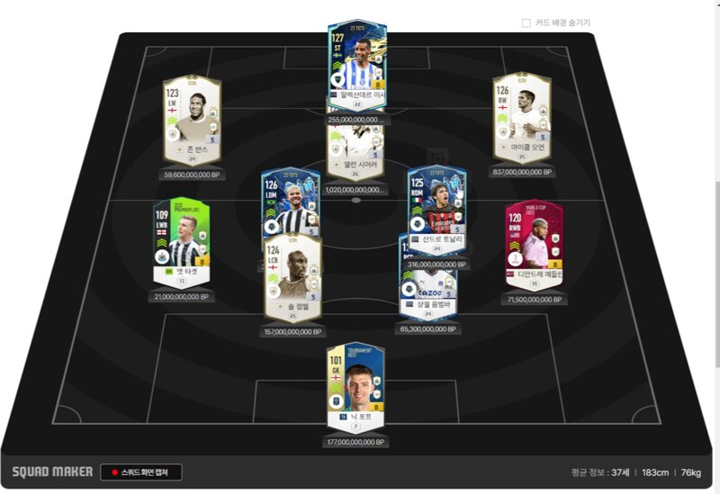 Fc 온라인 인벤 뉴캐슬 3조 스쿼드 어떤가요 Fc 온라인 인벤 팀전술 평가 상담 게시판