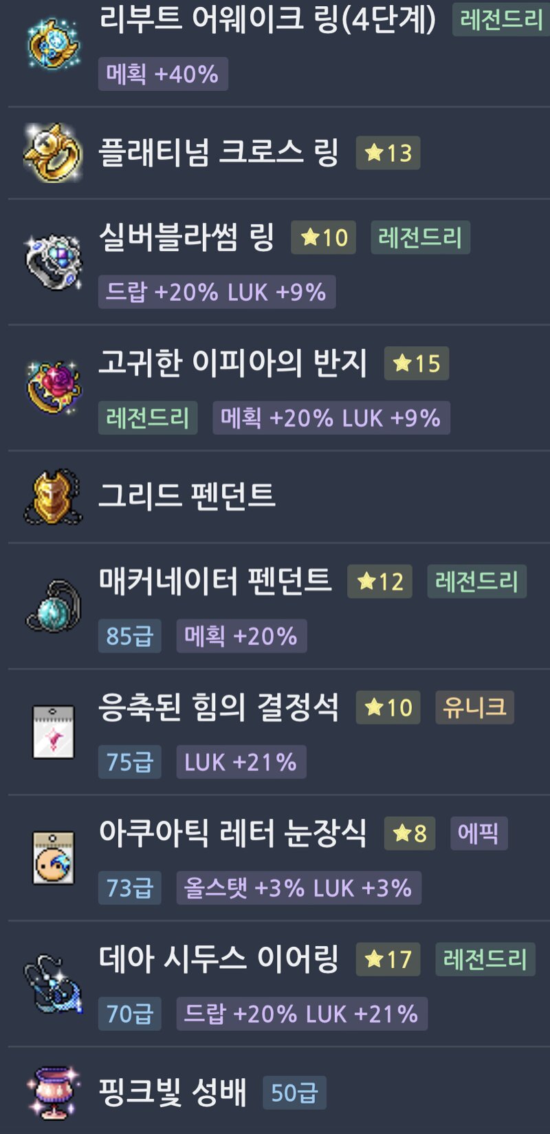 메이플스토리 인벤 템세팅여기서 급한걸 뭐부터 손봐야할까요 메이플스토리 인벤 리부트 게시판