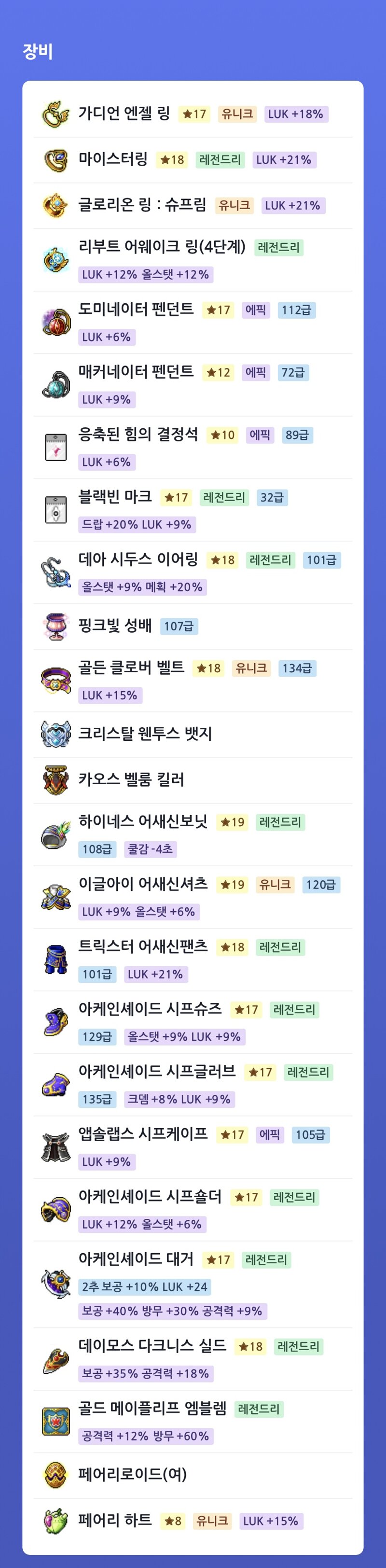 메이플스토리 인벤 스펙업 훈수 부탁드립니다 메이플스토리 인벤 리부트 게시판