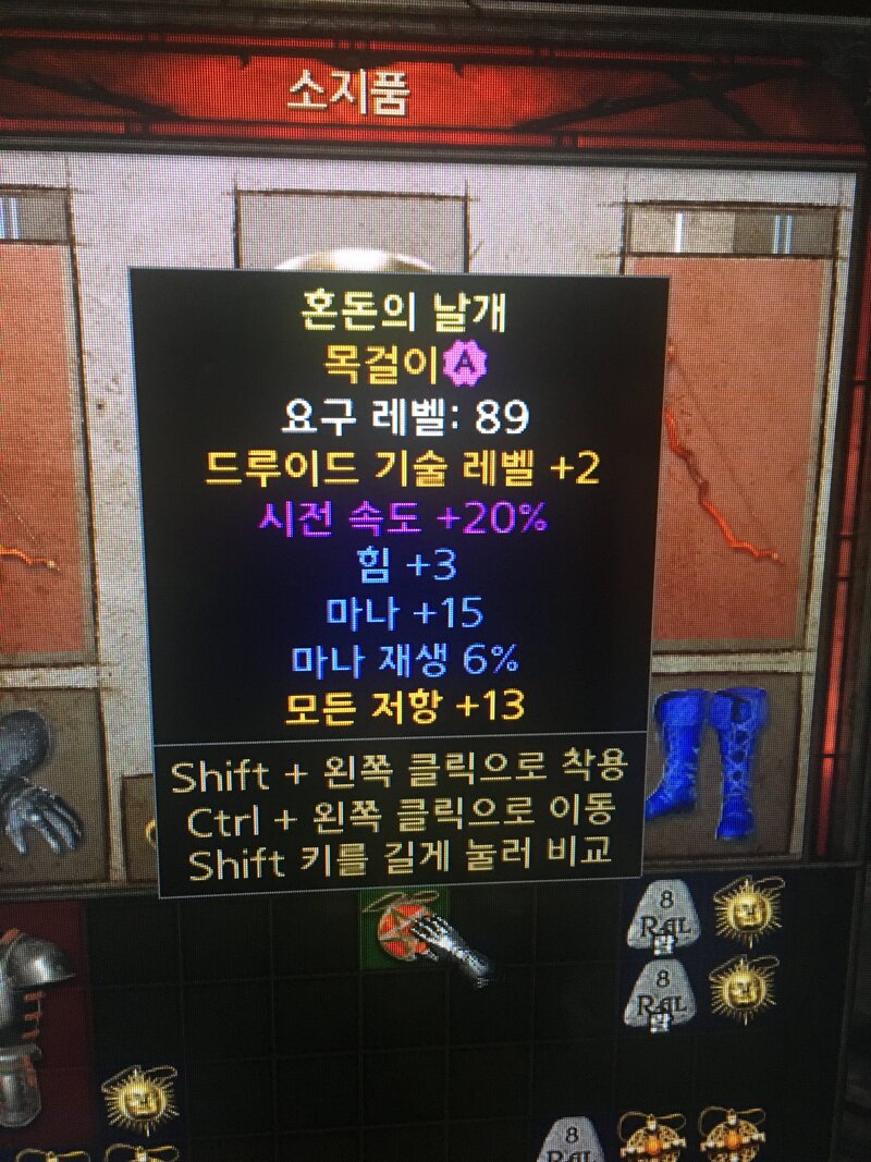 드루이드 광패아뮬입니다 디아블로2 자유 게시판 디아블로2 인벤