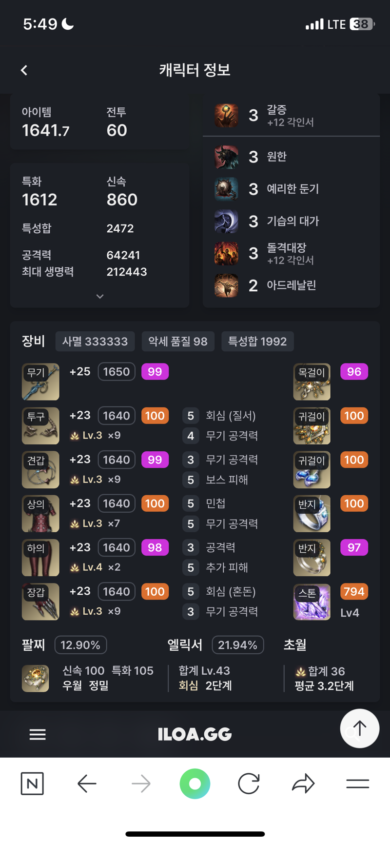 로스트아크 인벤 달소 버리고 갈증 세팅완료 로스트아크 인벤 리퍼 게시판