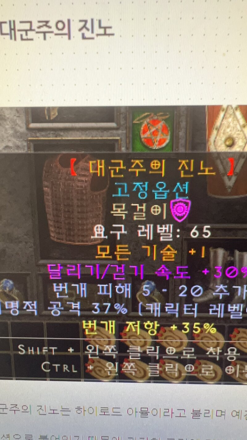 형들 이런목걸이가 있어요 디아블로2 자유 게시판 디아블로2 인벤