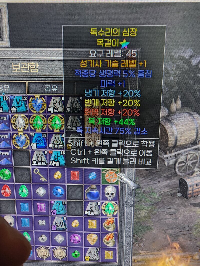 목걸이 이것도 환일까요 디아블로2 자유 게시판 디아블로2 인벤
