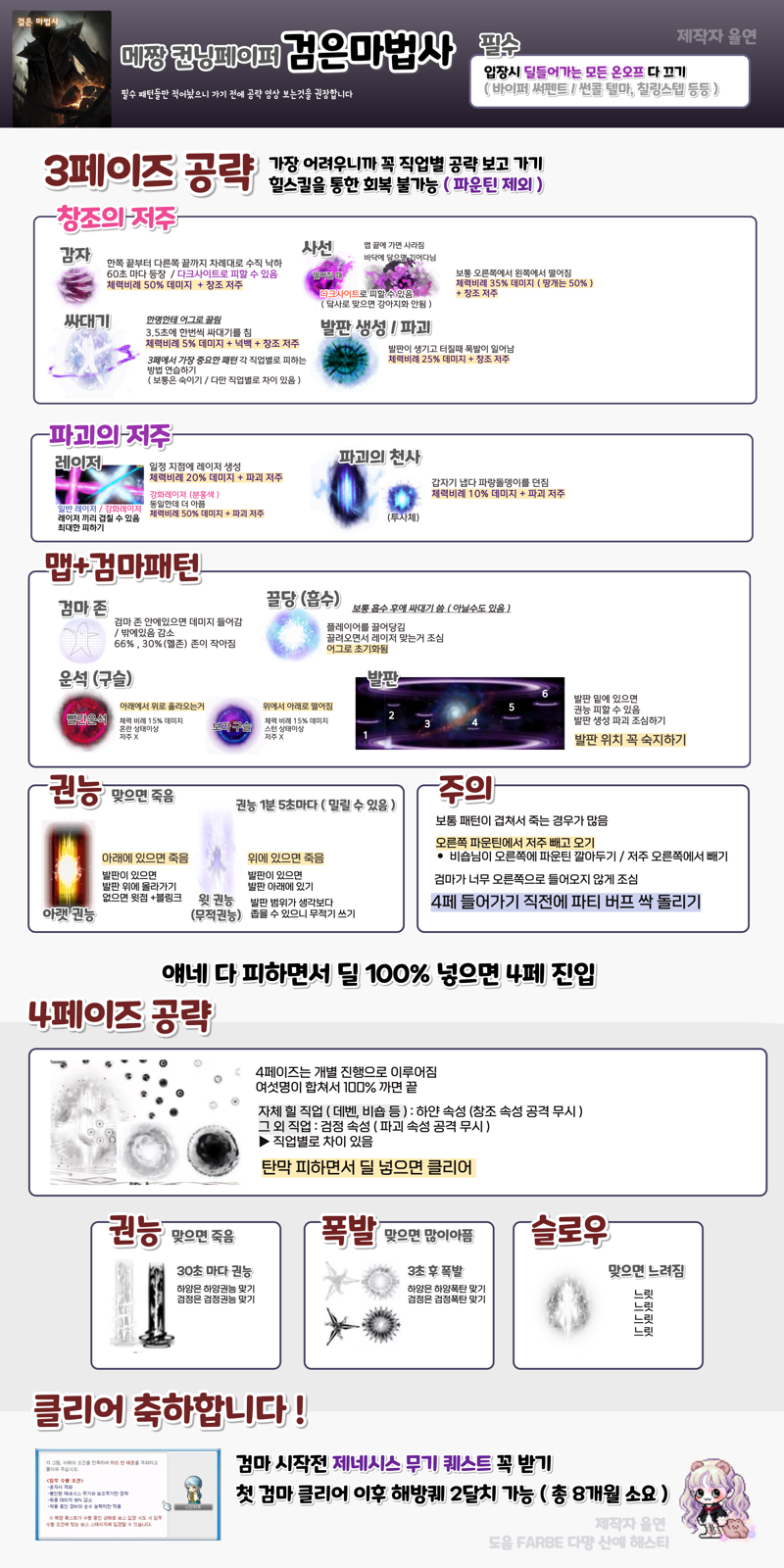 메이플 보스 컨닝페이퍼 검은마법사 컨닝페이퍼 볼텍스 게이밍