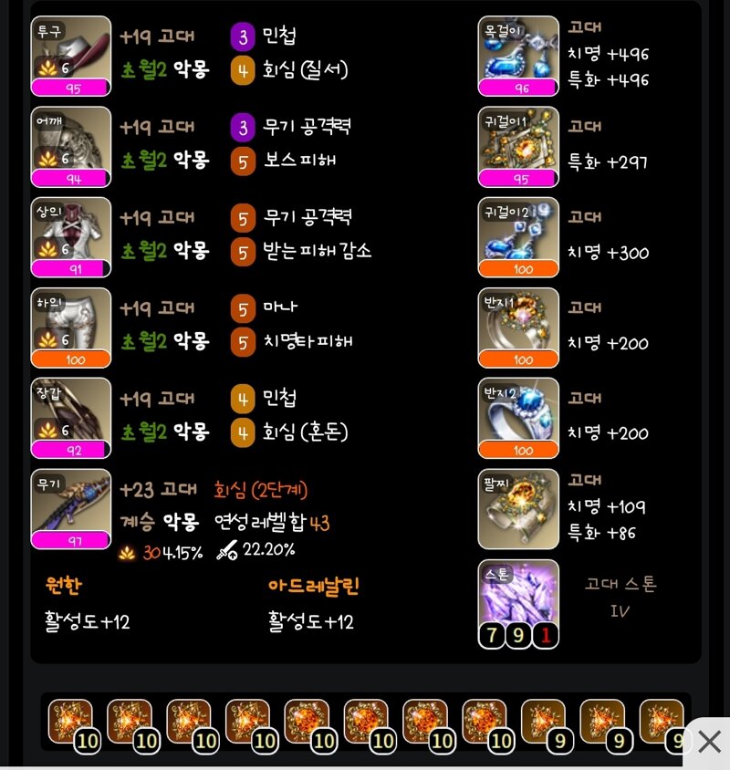 로스트아크 인벤 레대퍼 10멸 Vs 강화 로스트아크 인벤 건슬링어 게시판
