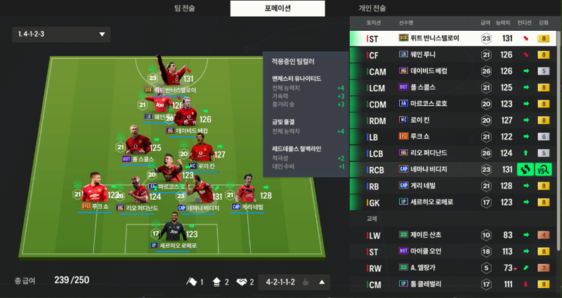 Fc 온라인 인벤 맨유로 오랜만에 챔스 복귀 했네요 Fc 온라인 인벤 감독모드 게시판