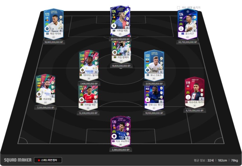 Fc 온라인 인벤 형님들 2000억 레알 평가 부탁드립니다 Fc 온라인 인벤 팀전술 평가 상담 게시판