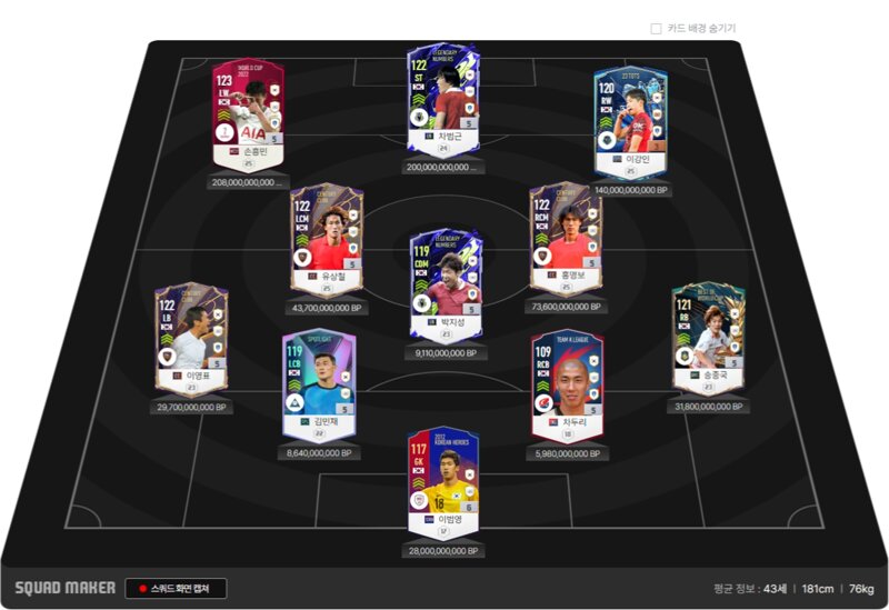 Fc 온라인 인벤 가성비 대한민국 출격가능한가요 Fc 온라인 인벤 팀전술 평가 상담 게시판