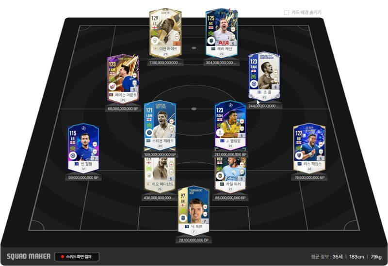 Fc 온라인 인벤 잉글랜드 스쿼드 1조로 퍼디모먼트 대 콘퍼디은카 랑 기타선수구성중 뭐가나을까요 Fc 온라인 인벤 팀
