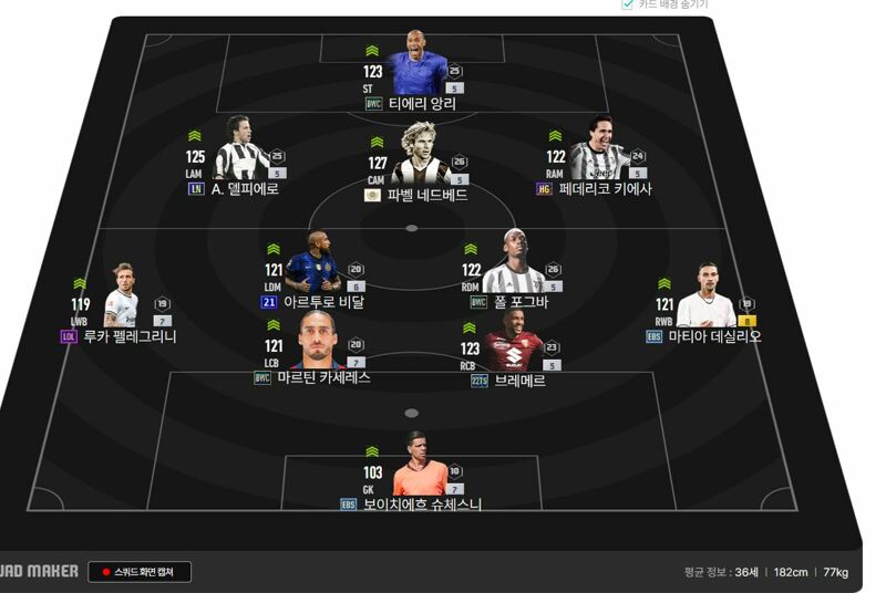 Fc 온라인 인벤 유벤투스 지적부탁드립니다 Fc 온라인 인벤 자유게시판