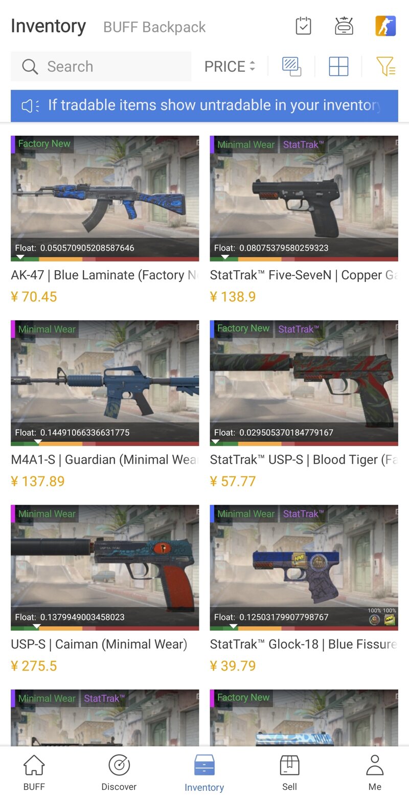 팟벤 각종 스킨 팝니다 카스글옵csgo 팟벤