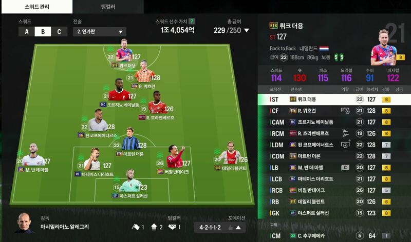Fc 온라인 인벤 네덜란드 선수 추천좀 부탁드립니다 Fc 온라인 인벤 감독모드 게시판