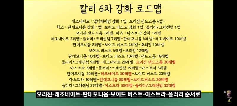 메이플스토리 인벤 칼리6차 강화순서 이거보다 괜찮은거 있으신분 메이플스토리 인벤 도적 직업게시판