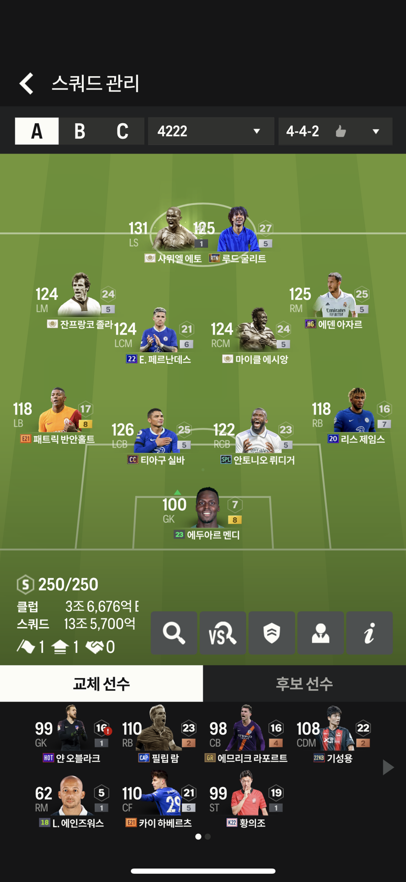 Fc 온라인 인벤 첼시 팀갈한지 1주만에 다시 팀갈 마려움 Fc 온라인 인벤 팀전술 평가 상담 게시판