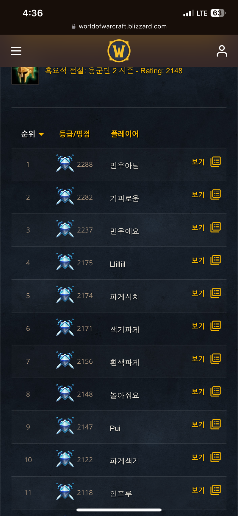 월드 오브 워크래프트 인벤 안녕하세요 시즌 2 고생하셨습니다 와우 인벤 확장팩 통합 전장 게시판