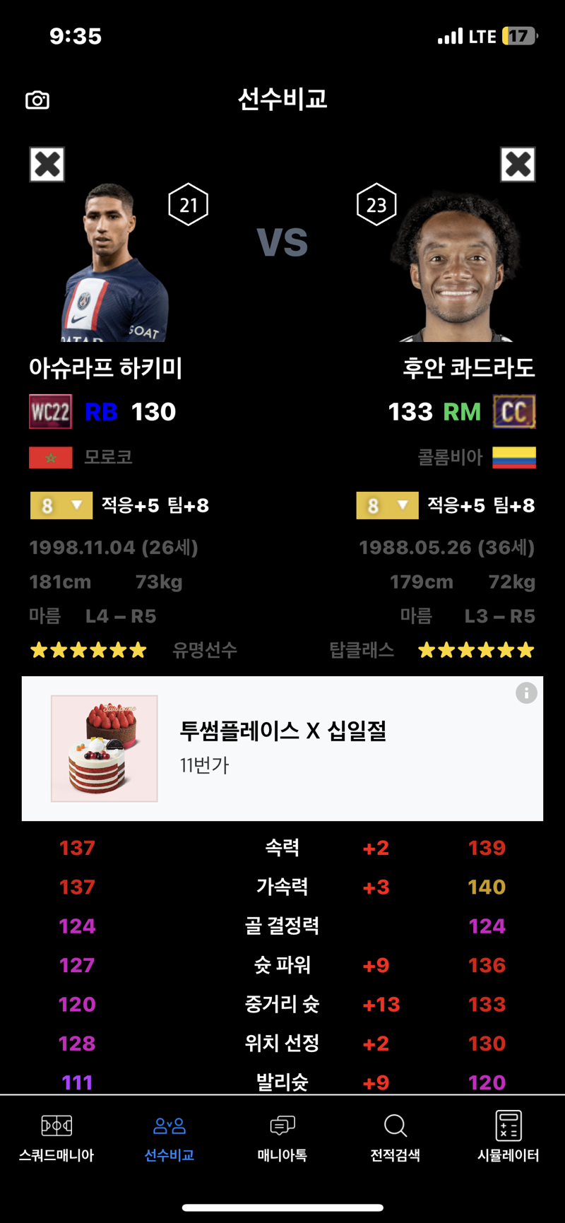 Fc 온라인 인벤 인테르 우측 윙백 추천 부탁드려요 Fc 온라인 인벤 자유게시판