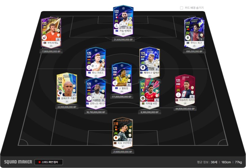 Fc 온라인 인벤 현재 레알 하는중인데 고민중입니다 1400억정도 더 있는상태입니다 Fc 온라인 인벤 팀전술 평가 상담 게시판