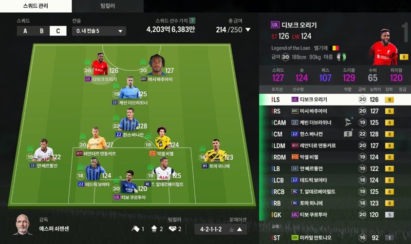 Fc 온라인 인벤 4000억 벨기에 조언부탁드립니다 보강할점 Fc 온라인 인벤 감독모드 게시판