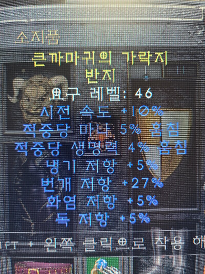 스탠패캐듀얼링 시세 어느정도 있을까요 디아블로2 득템and자랑 게시판 디아블로2 인벤