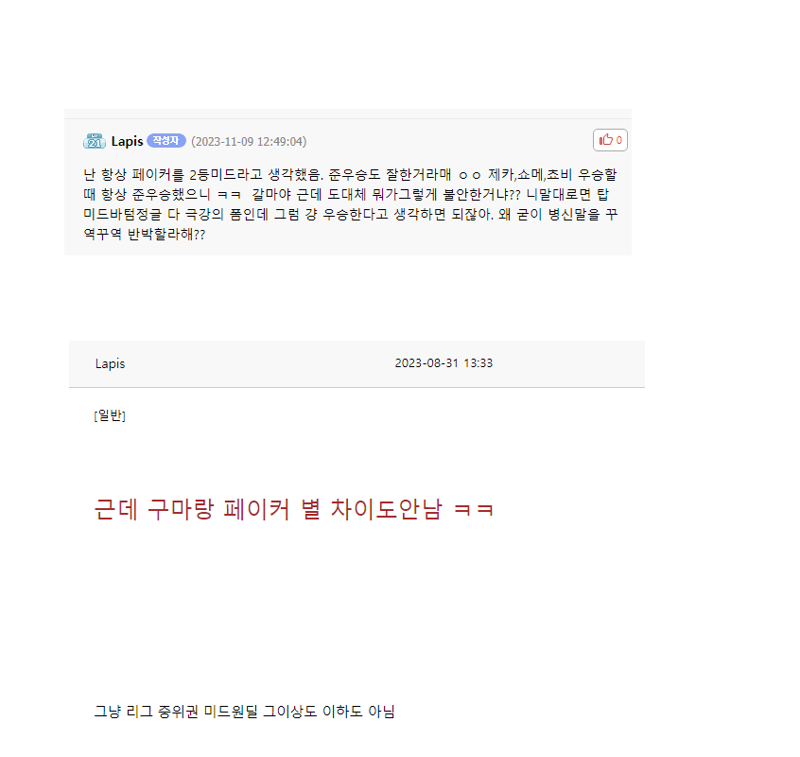 Lapis 저 병신은 다신 안 까분다더니 왜 또 까붐 Vortex Gaming