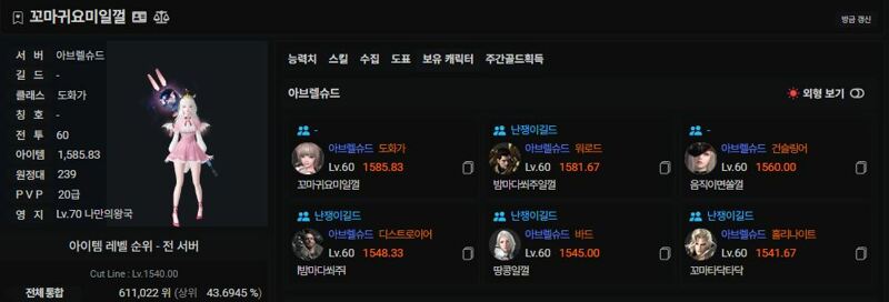 로스트아크 인벤 꼬마귀요미일껄 쿠크 고의 사망 박제 로스트아크 인벤 서버 사건사고 게시판